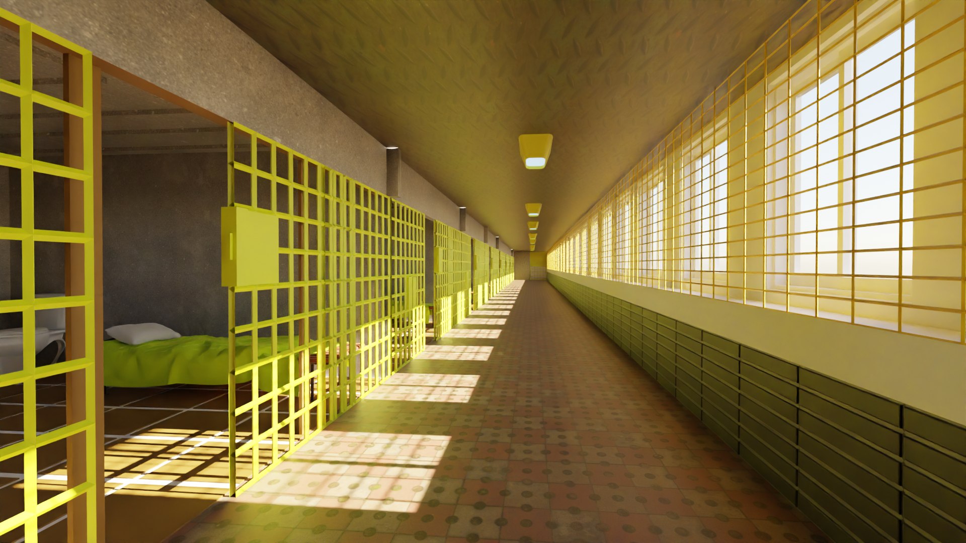 Prison 3D model - TurboSquid 2154743