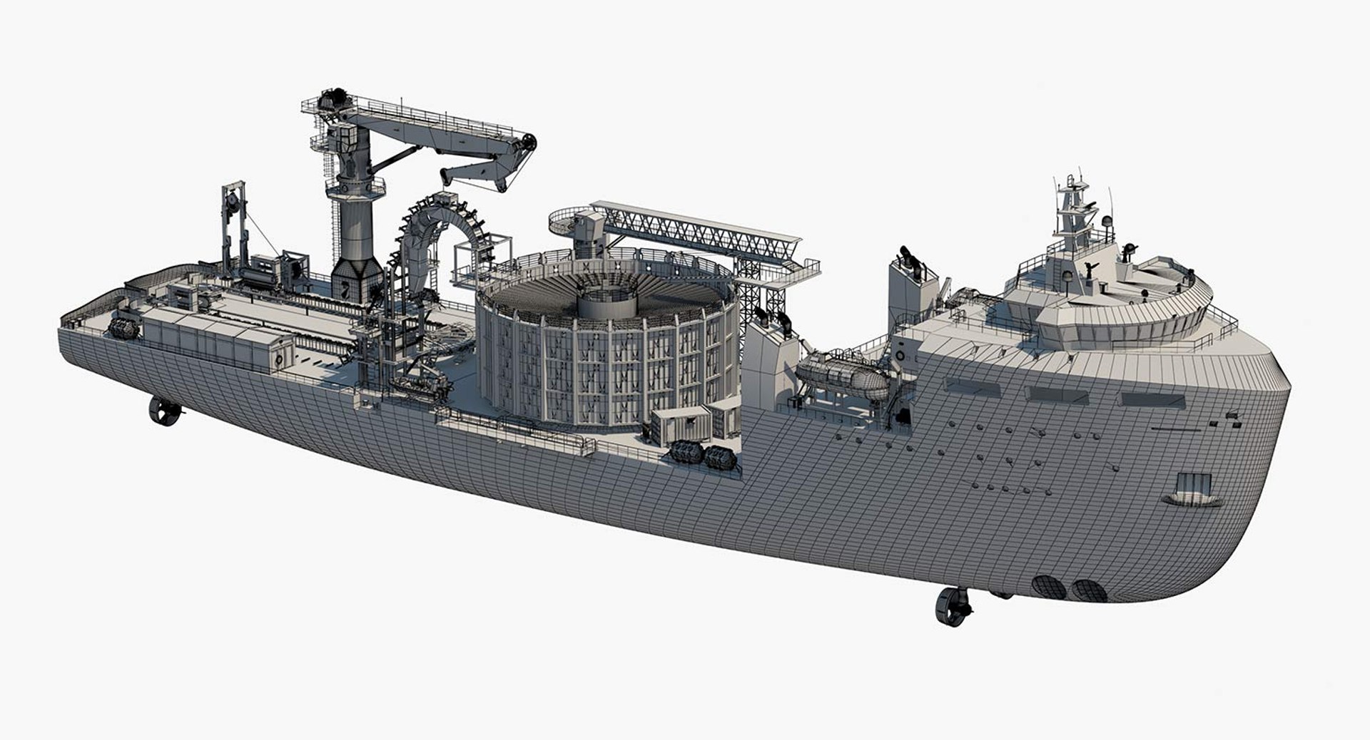 3d Flexible Cable Laying Vessel
