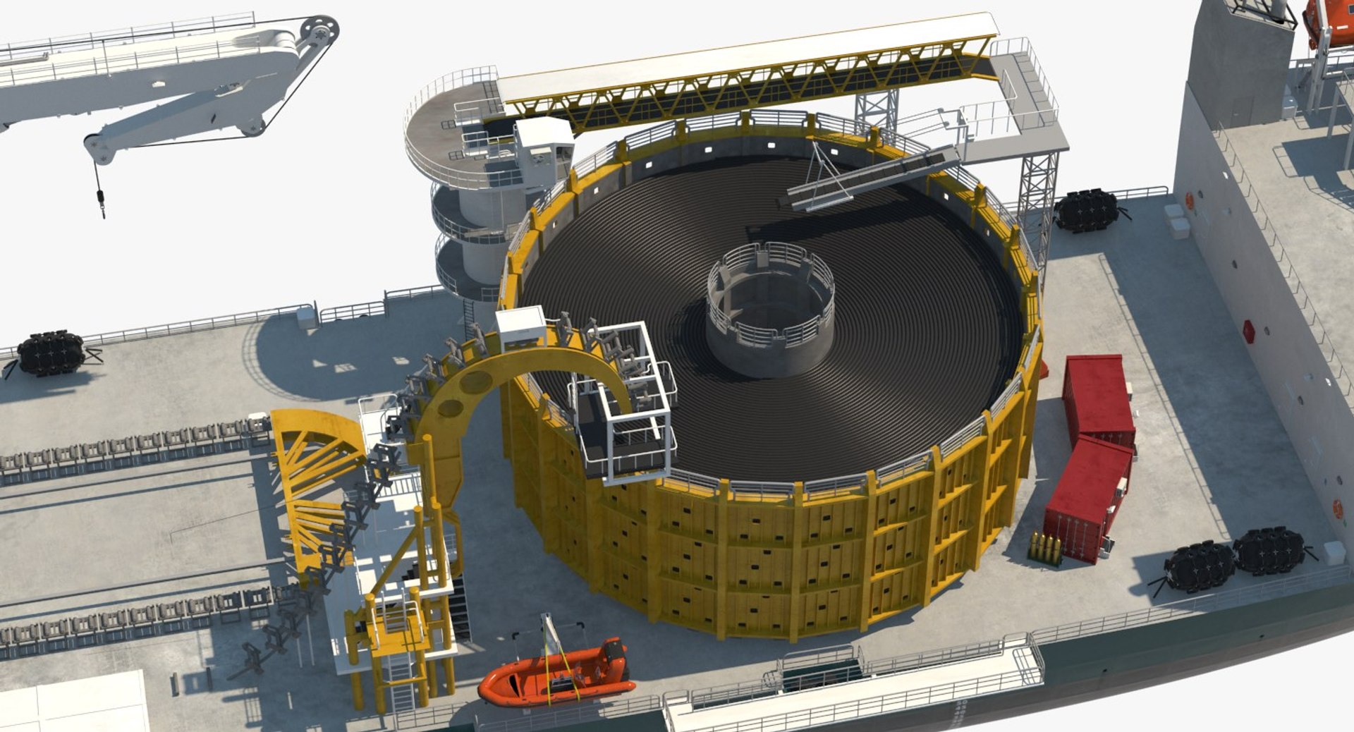 3d Flexible Cable Laying Vessel