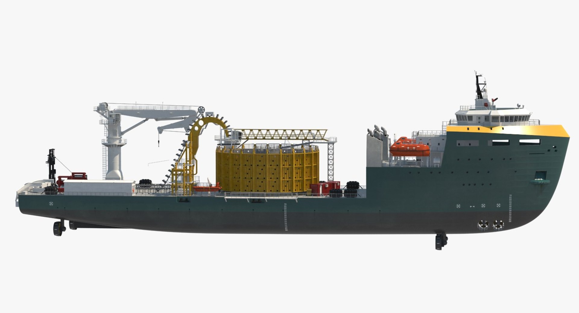 3d Flexible Cable Laying Vessel
