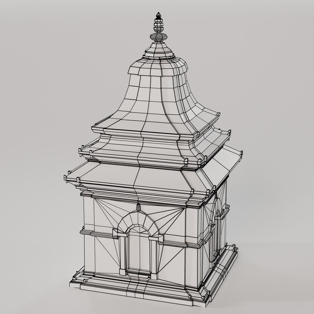 3D Model Hindu Temple G - TurboSquid 2178067