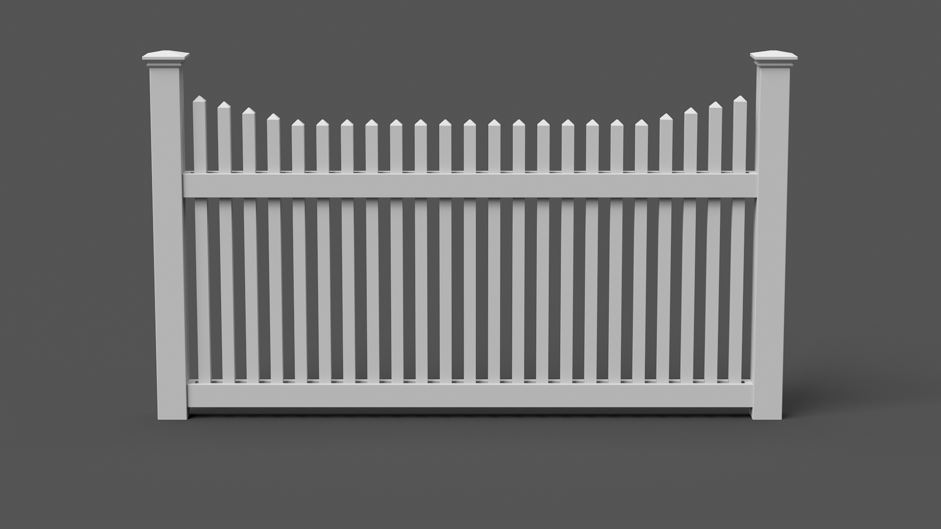Wooden Fence Obj