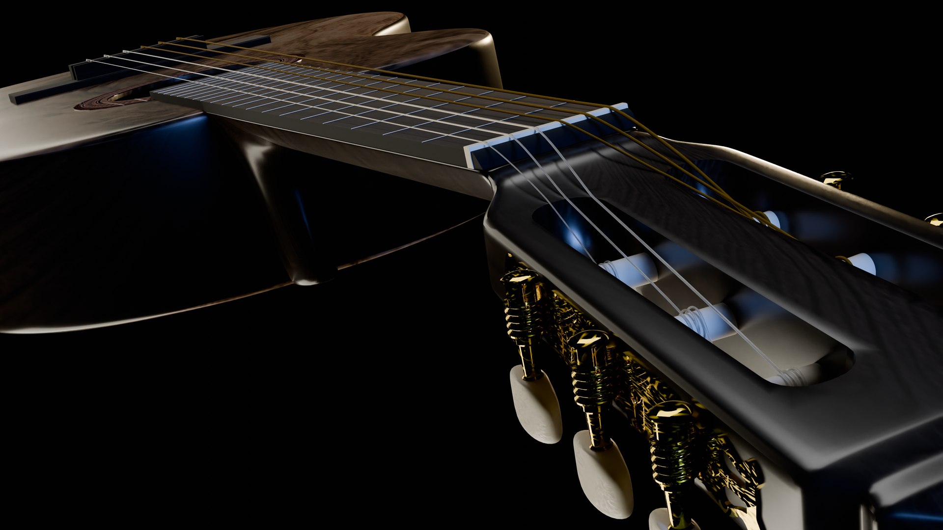 Classical Guitar 3D Model - TurboSquid 2198428