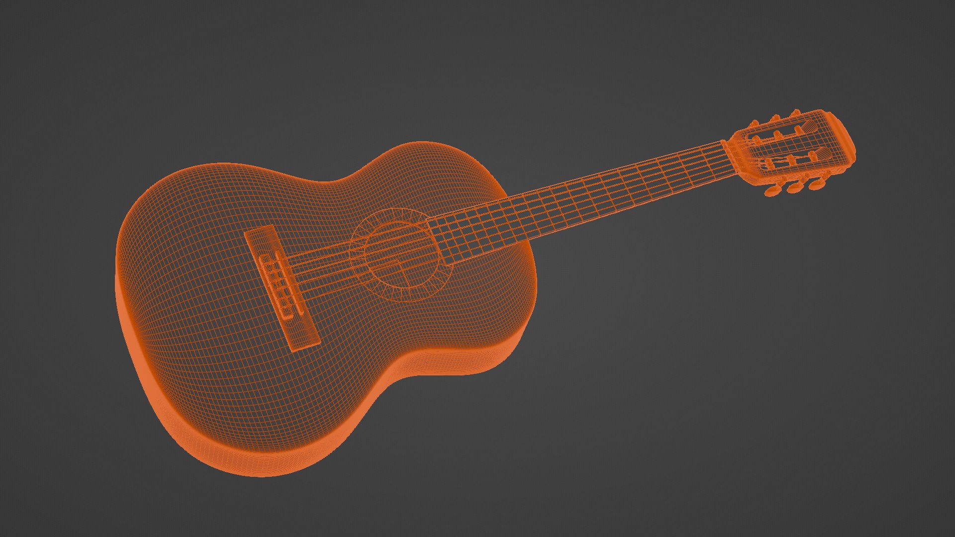 Classical Guitar 3D Model - TurboSquid 2198428