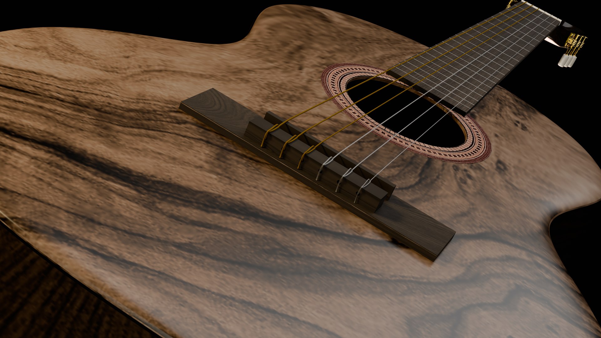 Classical Guitar 3D Model - TurboSquid 2198428