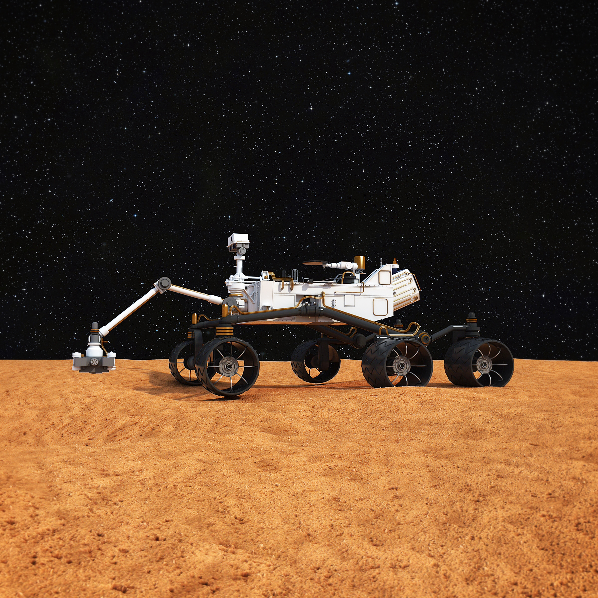 3d obj curiosity mars rover