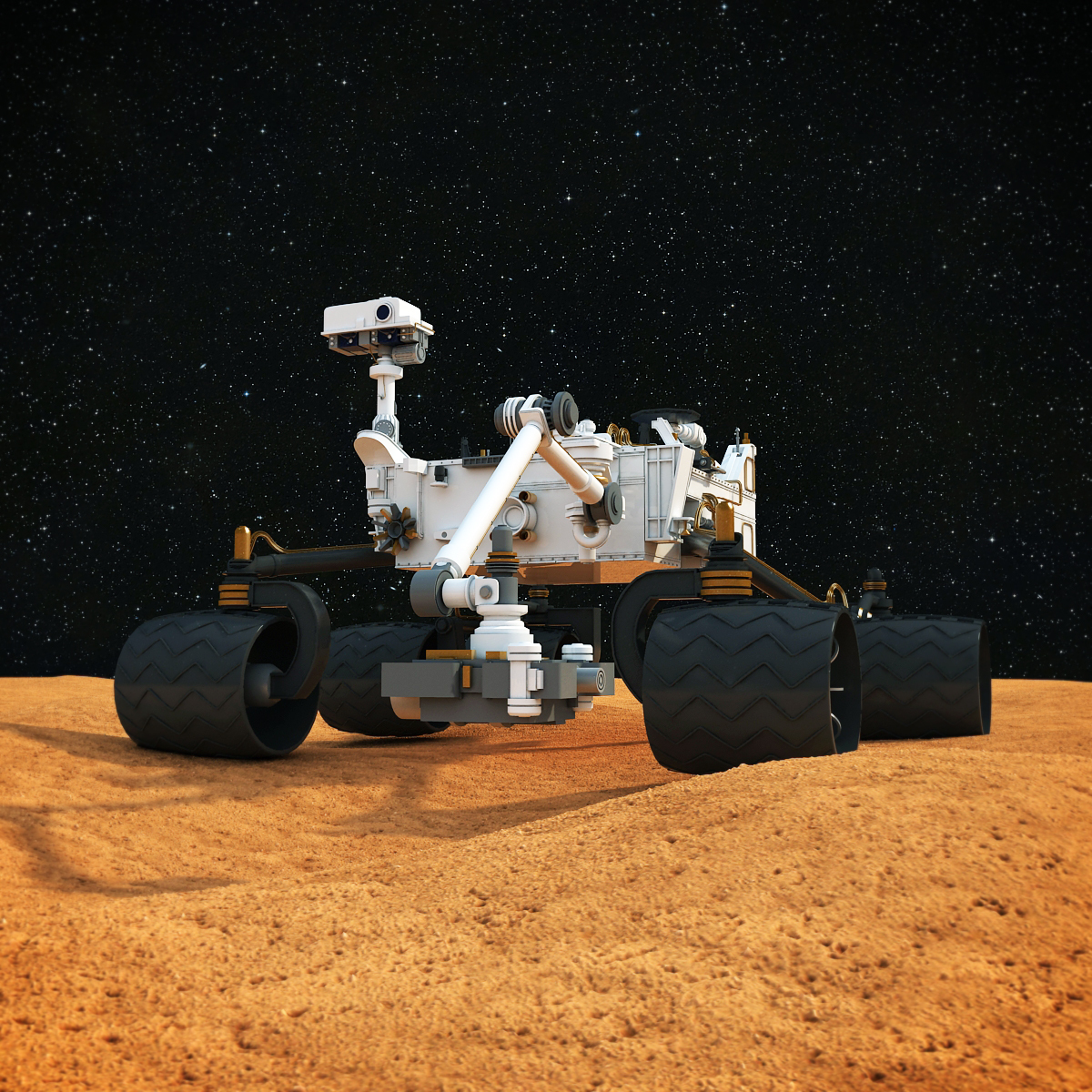 3d obj curiosity mars rover