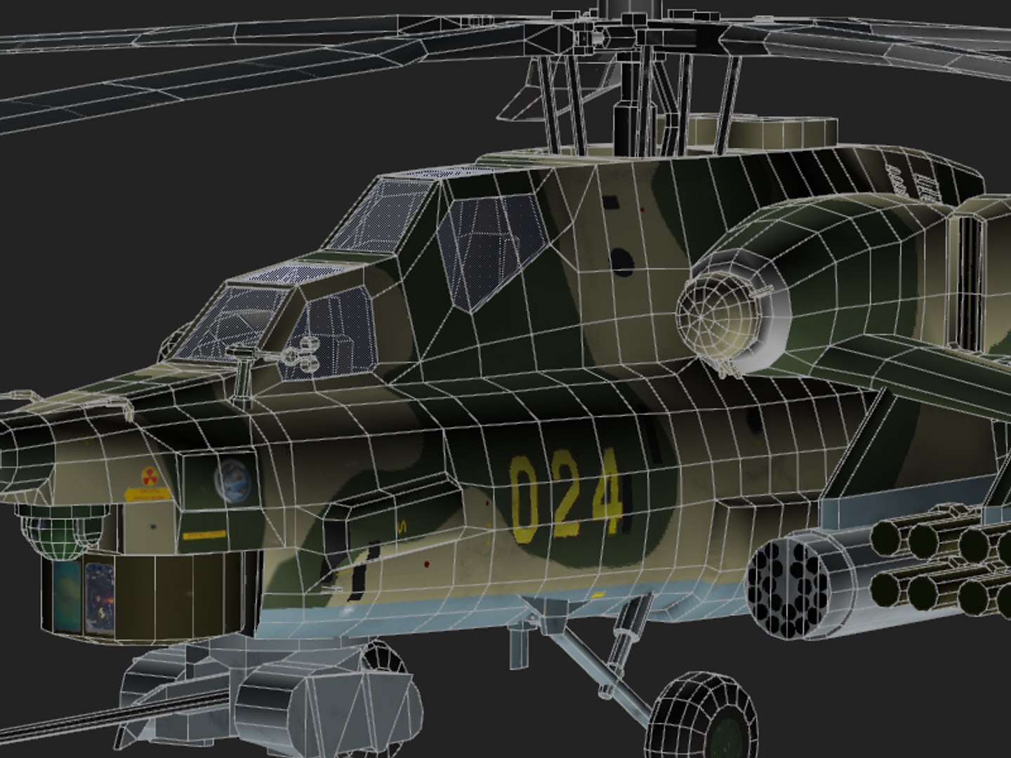 Mi-28n Gunship Russian 3d Model