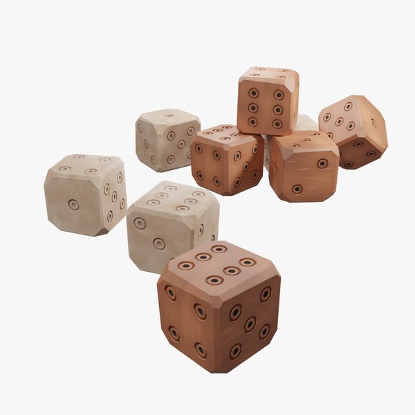 Stylised old dice bone 3D - TurboSquid 1479056