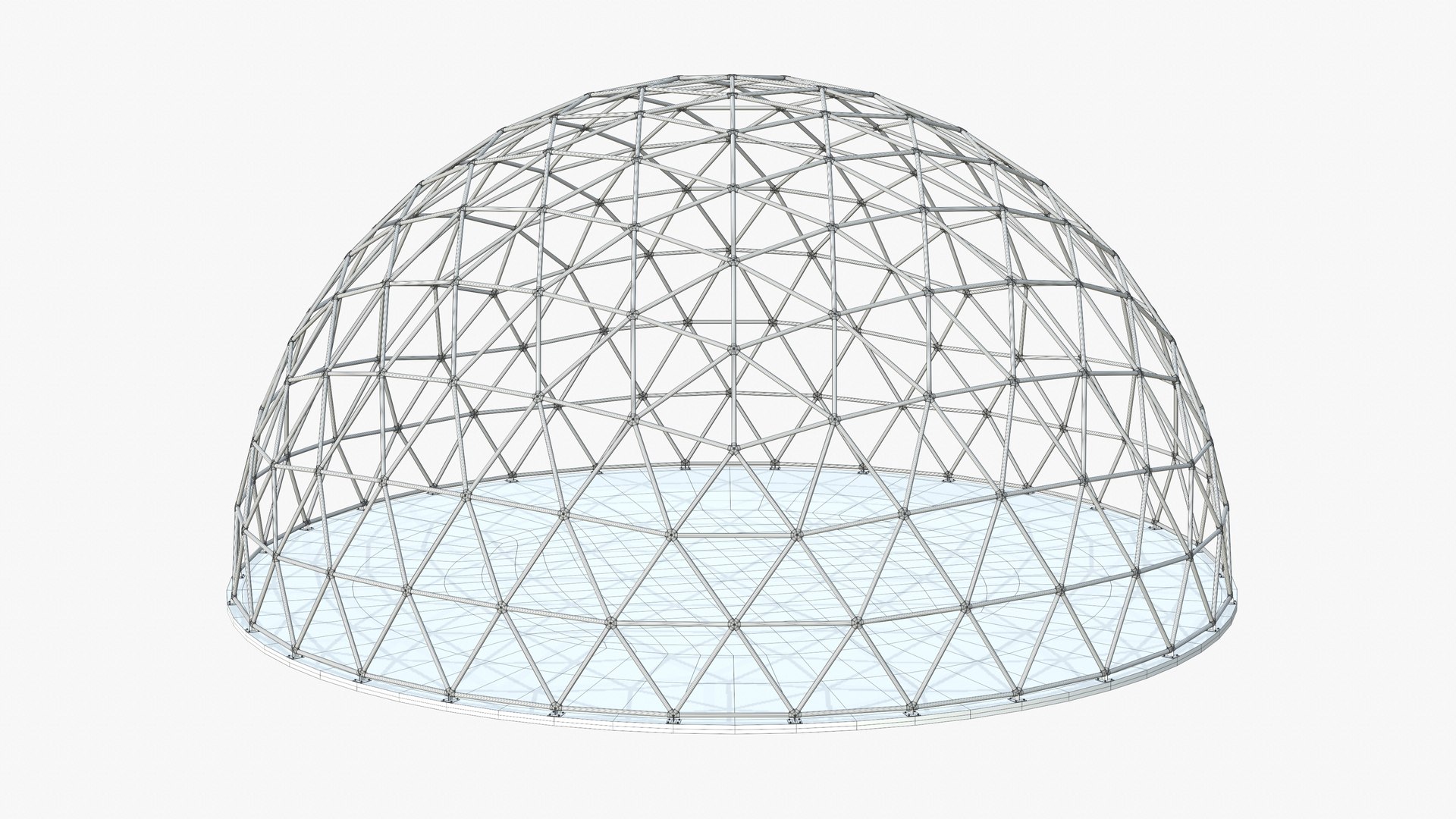 Geodesic Dome V6 3D model - TurboSquid 1829174