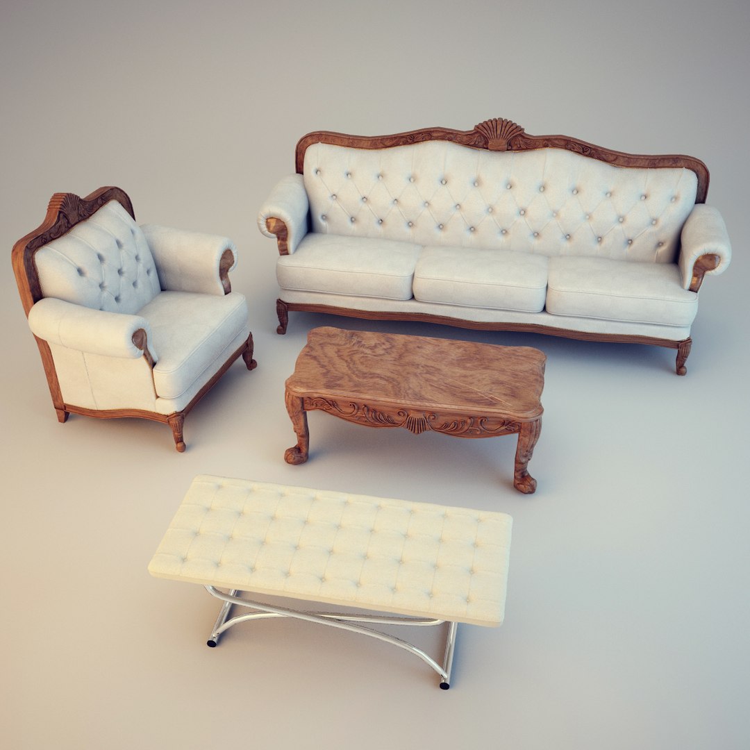 Classic Furniture 3d Obj