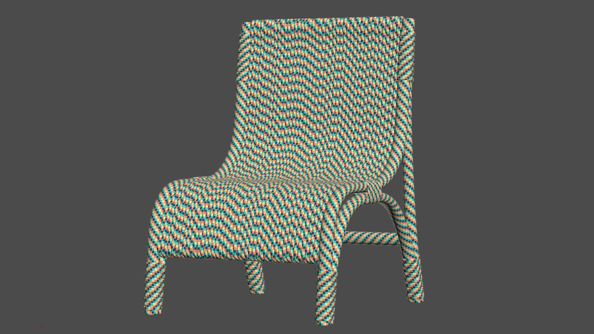 3D Model Elli Rattan Dining Chair By Bpoint Design - TurboSquid 2023032