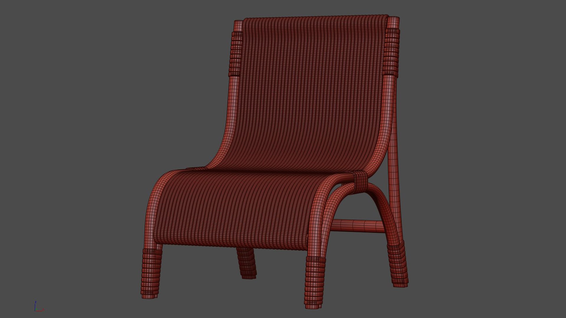 3D Model Elli Rattan Dining Chair By Bpoint Design - TurboSquid 2023032