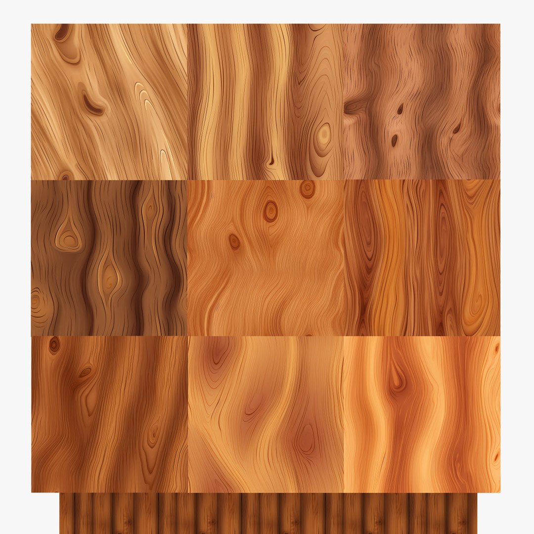 Cartoon Wood Textures Pack 04 - 10x PNG 3D Model - TurboSquid 2140801