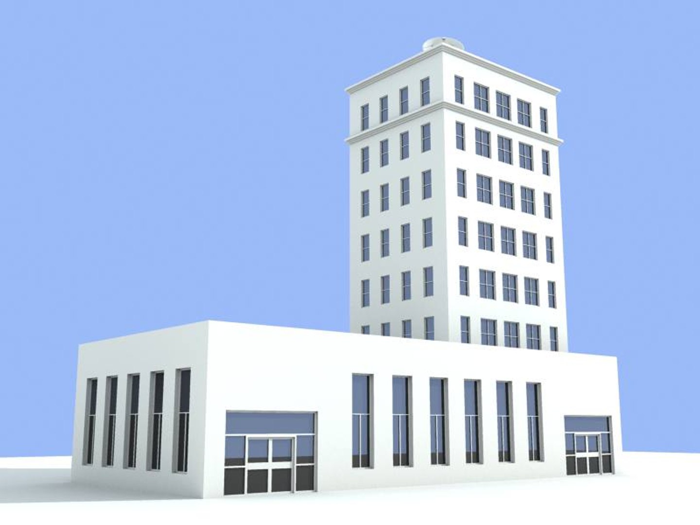 3d Model Bank Building