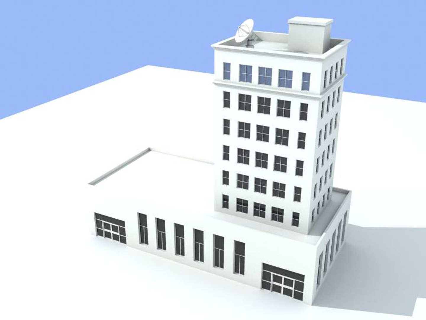 3d Model Bank Building