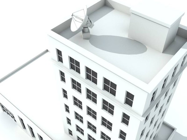 3d model bank building