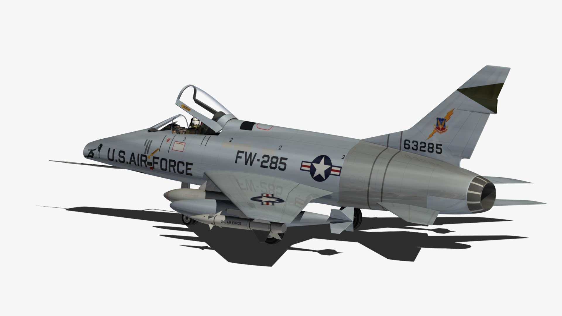 3d North American Super Sabre