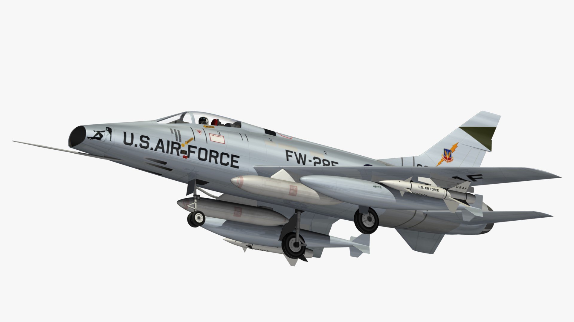 3d North American Super Sabre