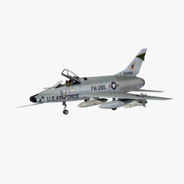 3d north american super sabre