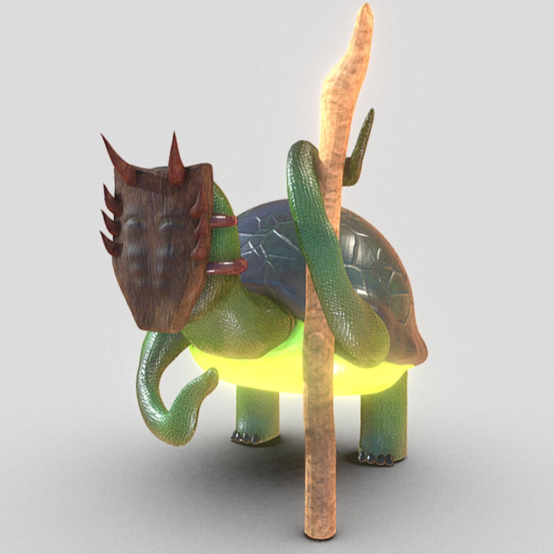 3D Model Fantasy Magic Turtle - TurboSquid 1617920