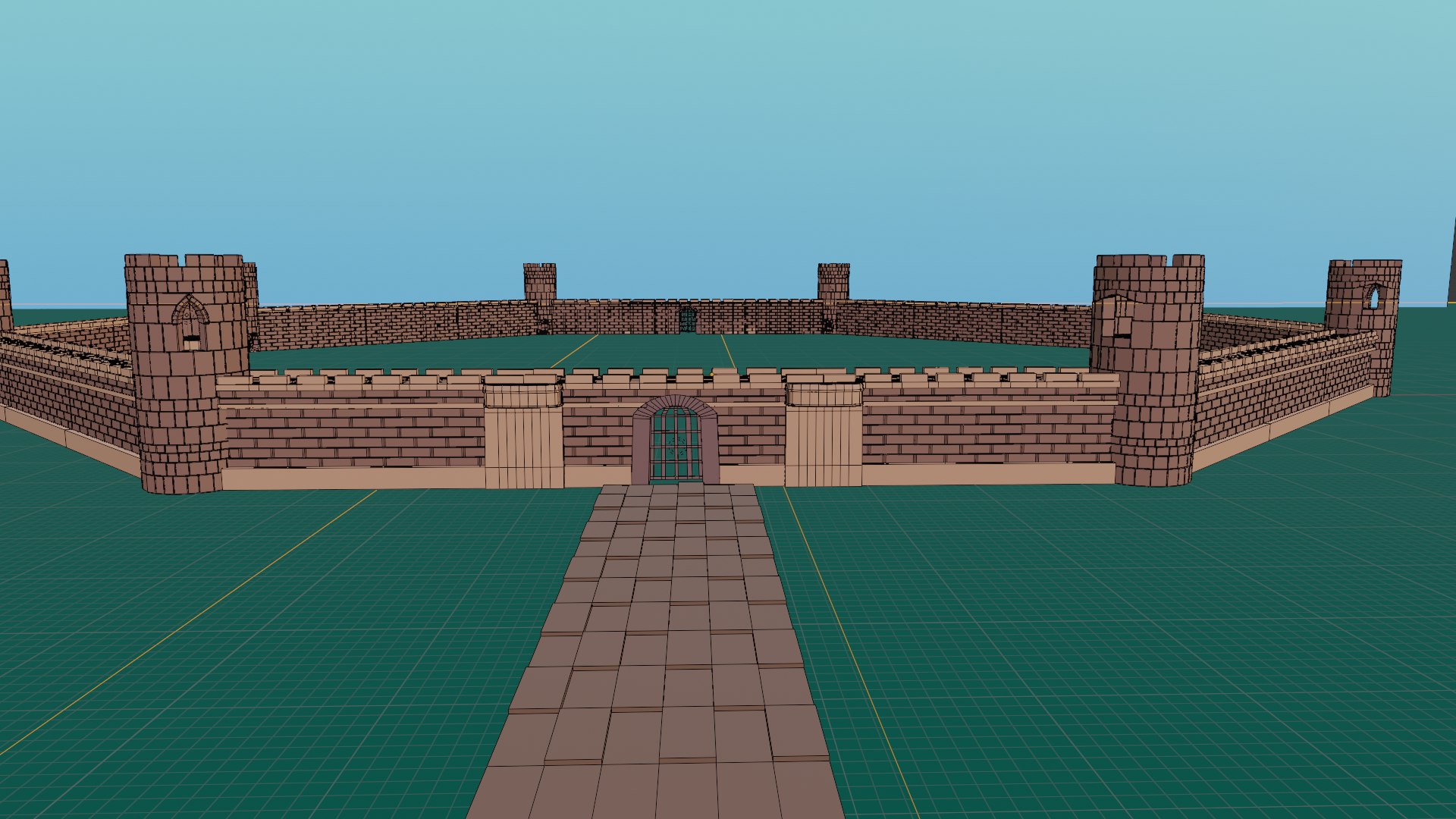 Free 3D Fantasy Castle Walls - TurboSquid 2225378
