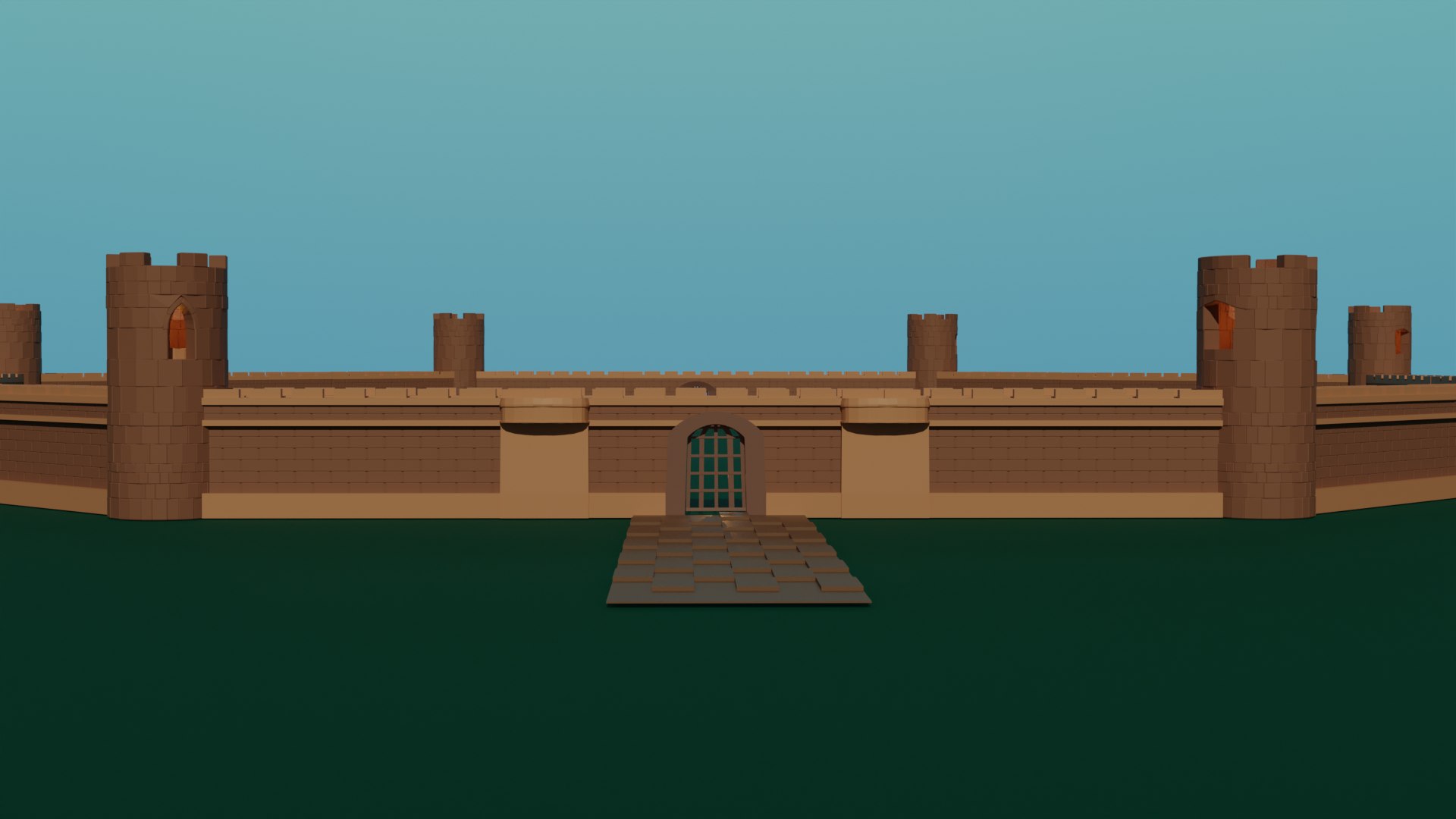 Free 3D Fantasy Castle Walls - TurboSquid 2225378