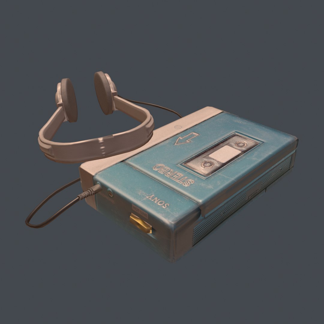 3d Model Sony Walkman Guardians Galaxy