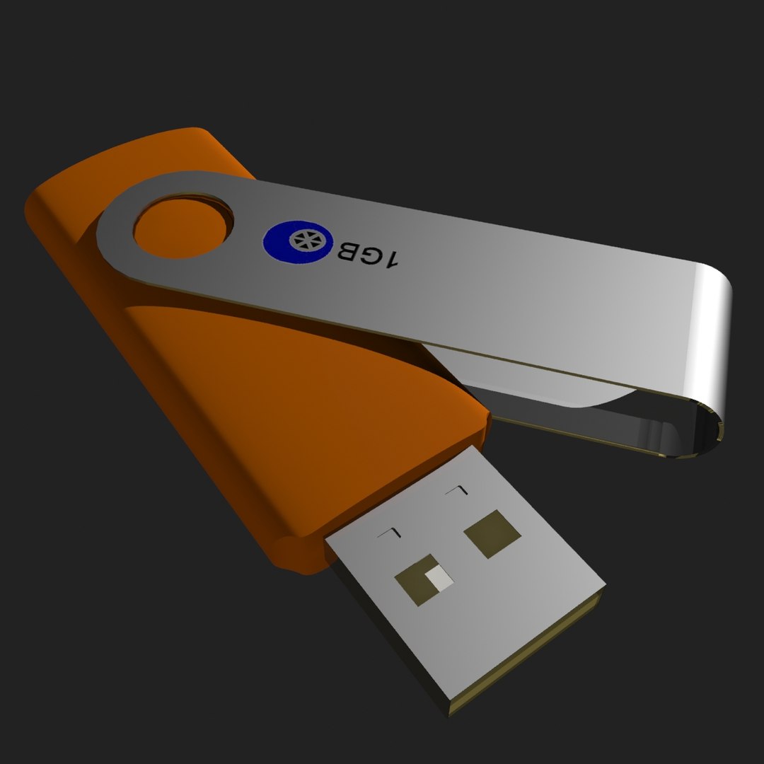 usb flash drive 3d model