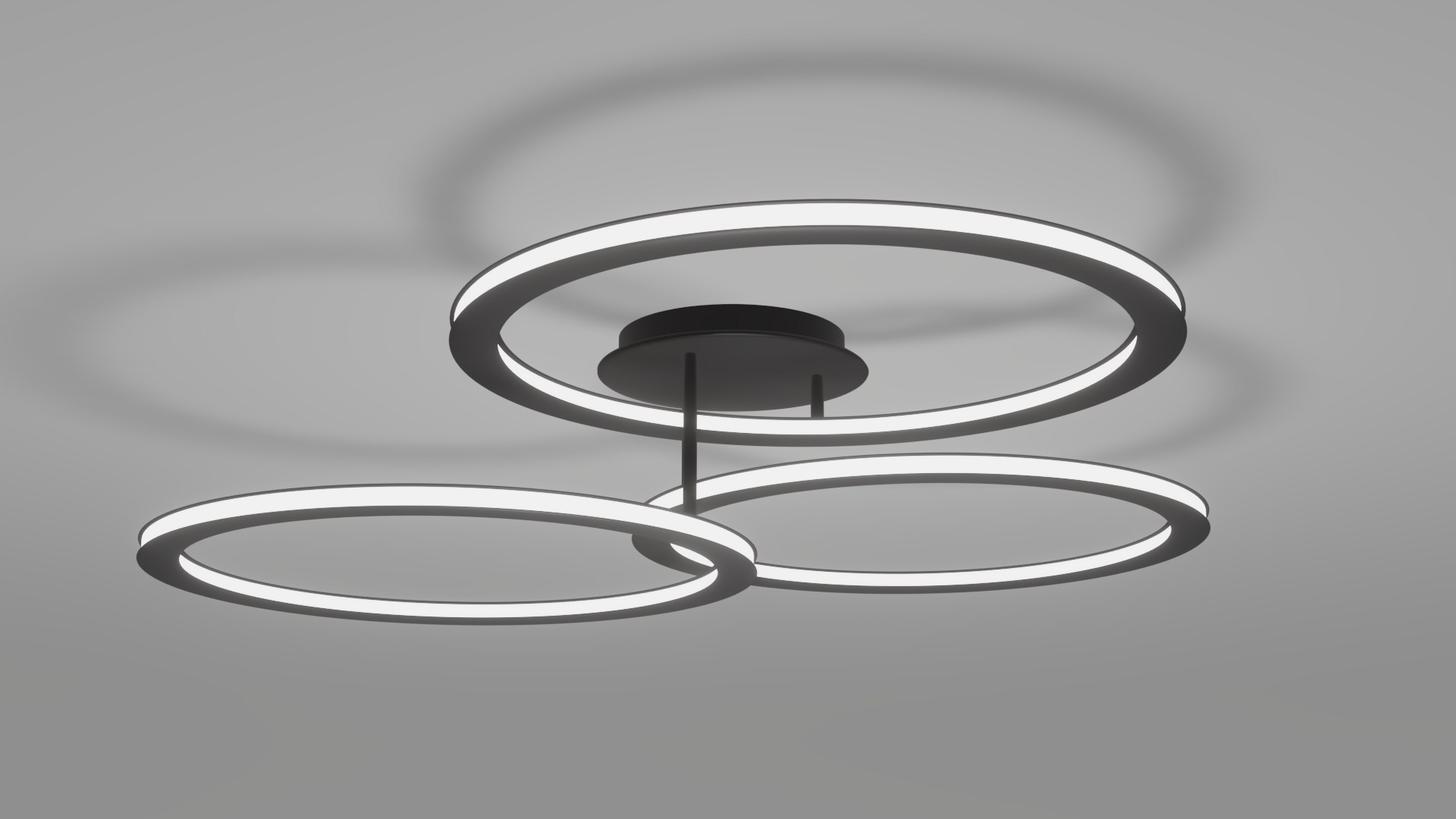 3D modern circular led ceiling lamp model - TurboSquid 1562606