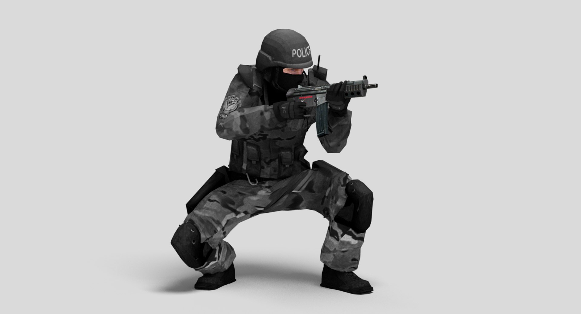 Swat Grey Camo 3D Model - TurboSquid 1296037