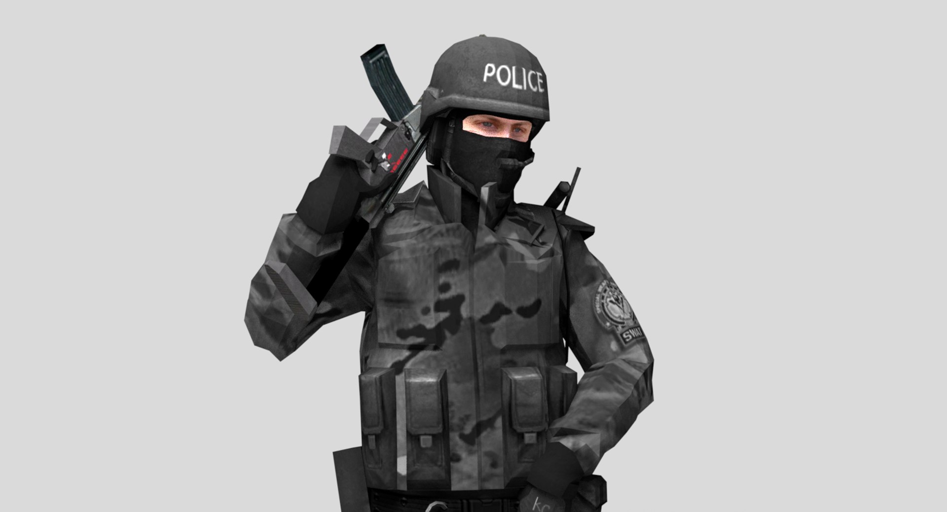Swat Grey Camo 3D Model - TurboSquid 1296037