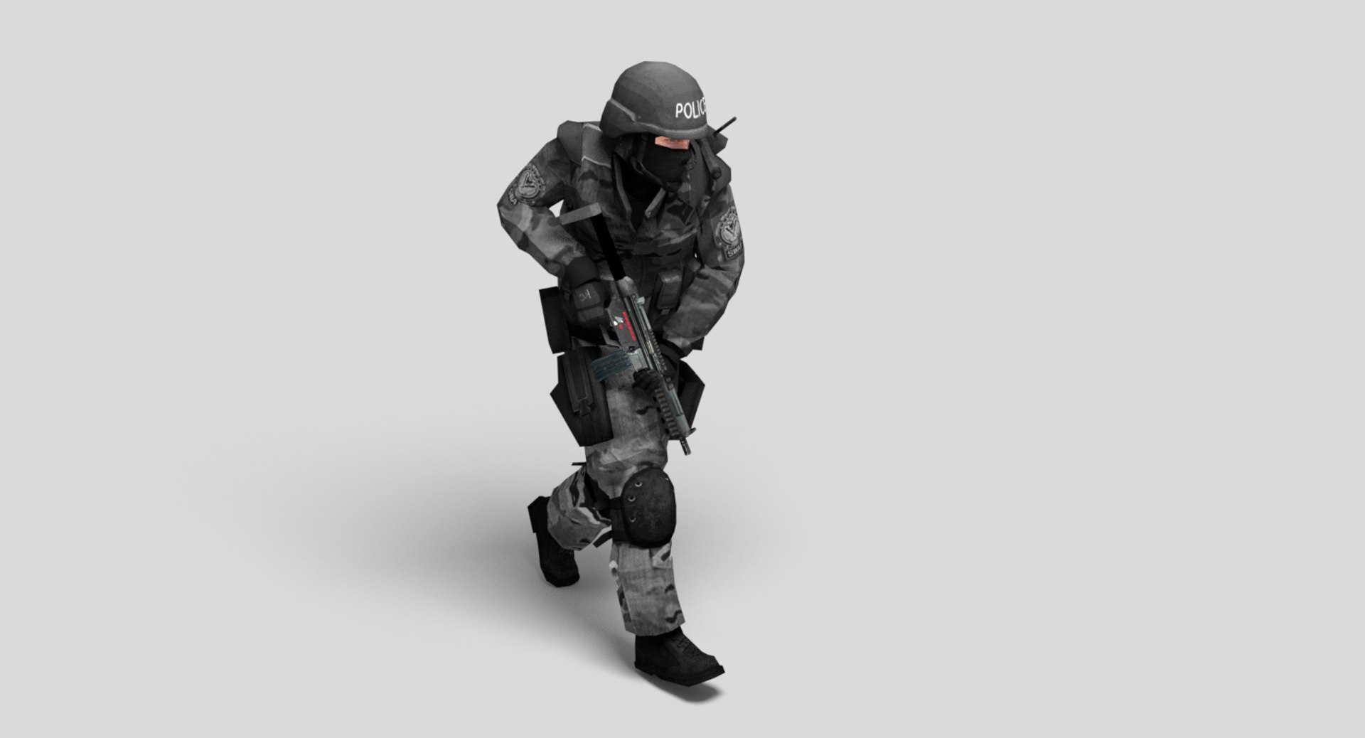 Swat Grey Camo 3D Model - TurboSquid 1296037