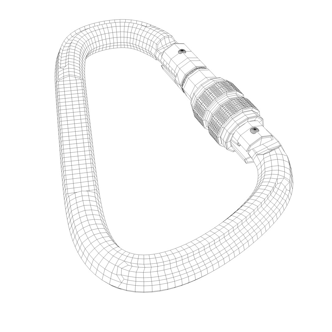 Realistic Carabiner C4d