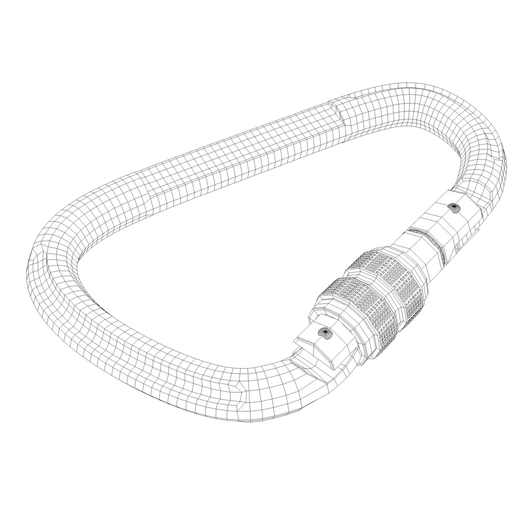 Realistic Carabiner C4d