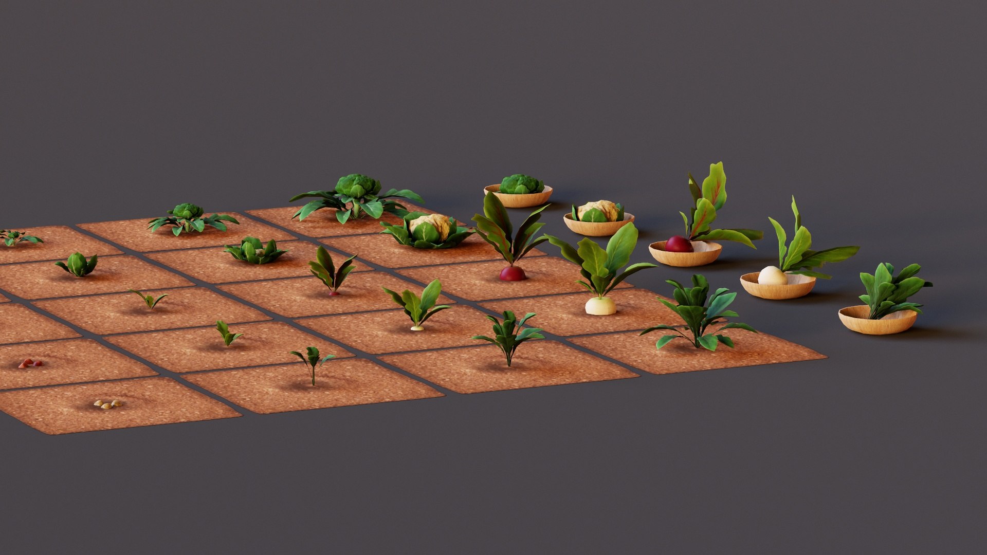 3D Model Vegetables Farm G92 - TurboSquid 1908763