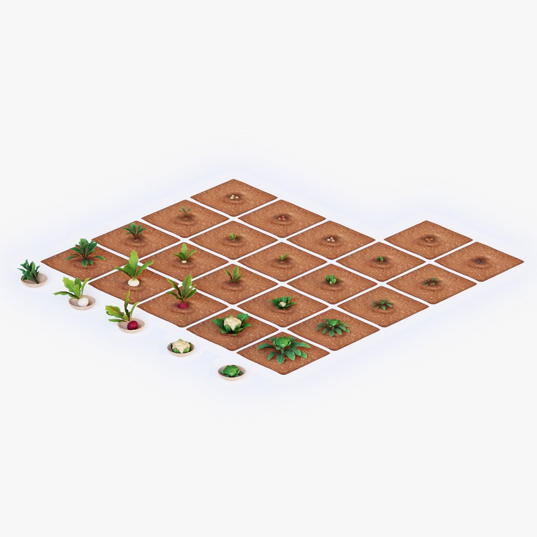 3D Model Vegetables Farm G92 - TurboSquid 1908763