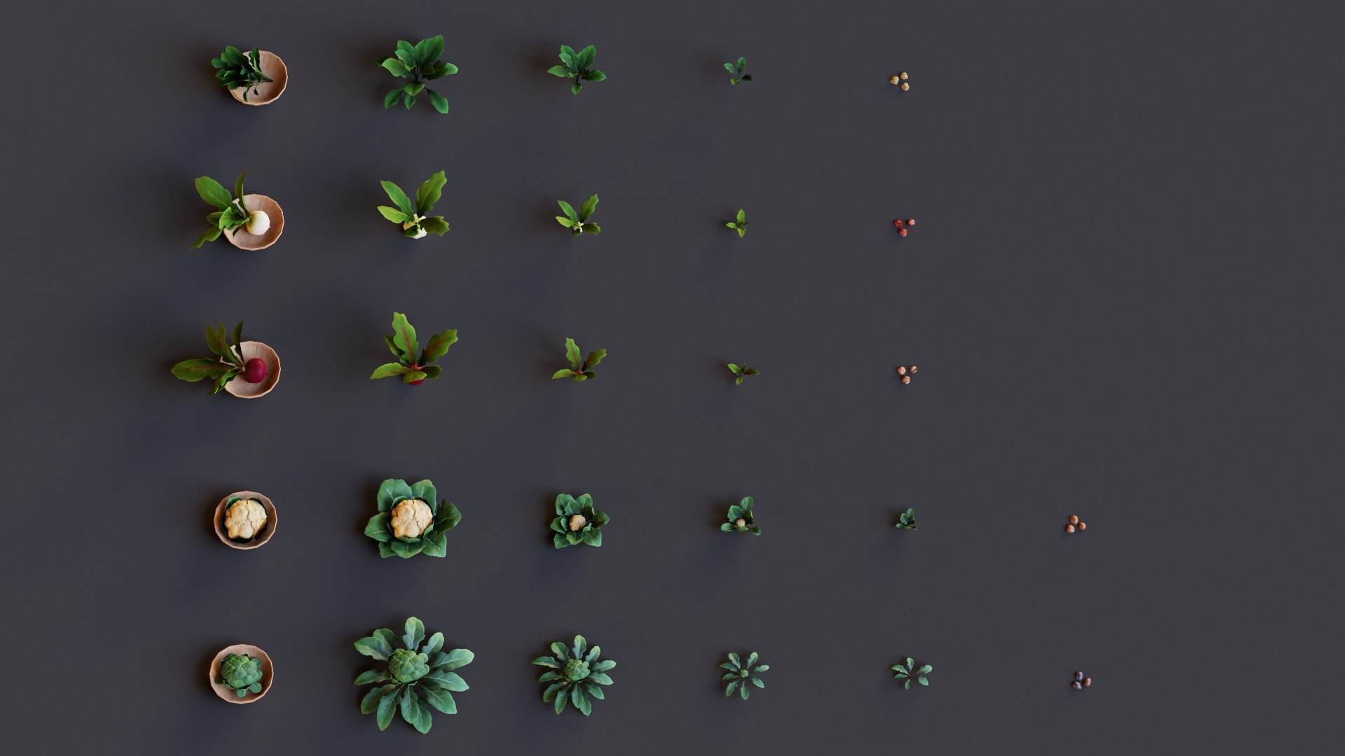 3D Model Vegetables Farm G92 - TurboSquid 1908763
