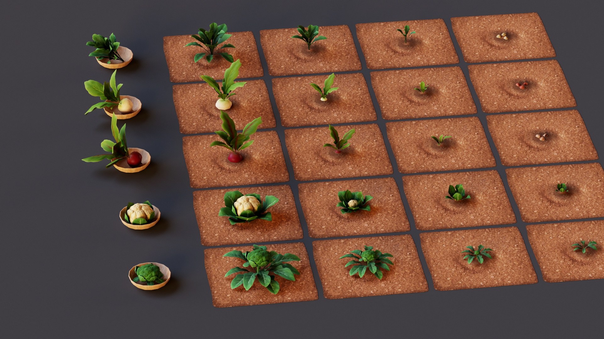 3D Model Vegetables Farm G92 - TurboSquid 1908763