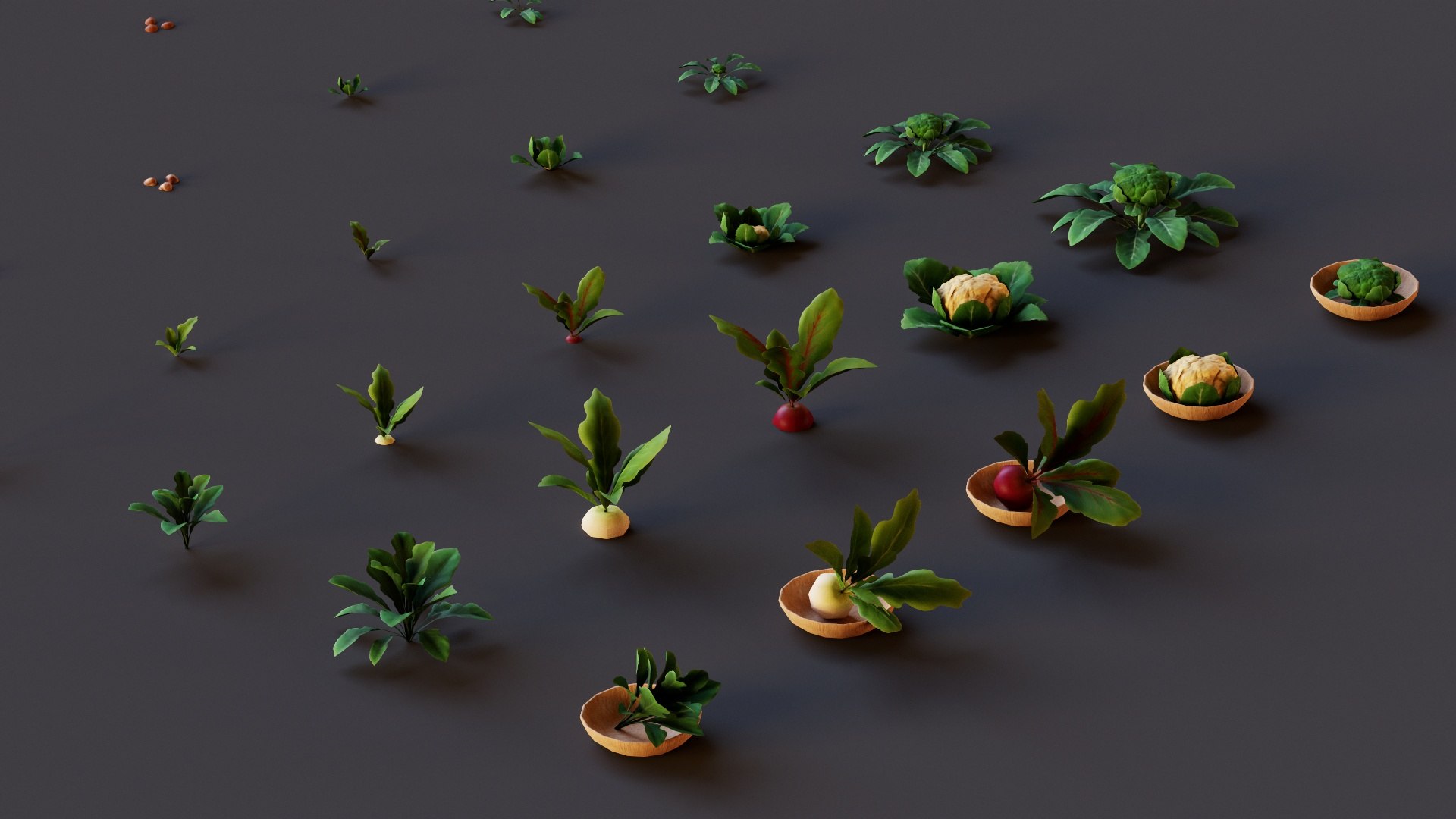 3D Model Vegetables Farm G92 - TurboSquid 1908763