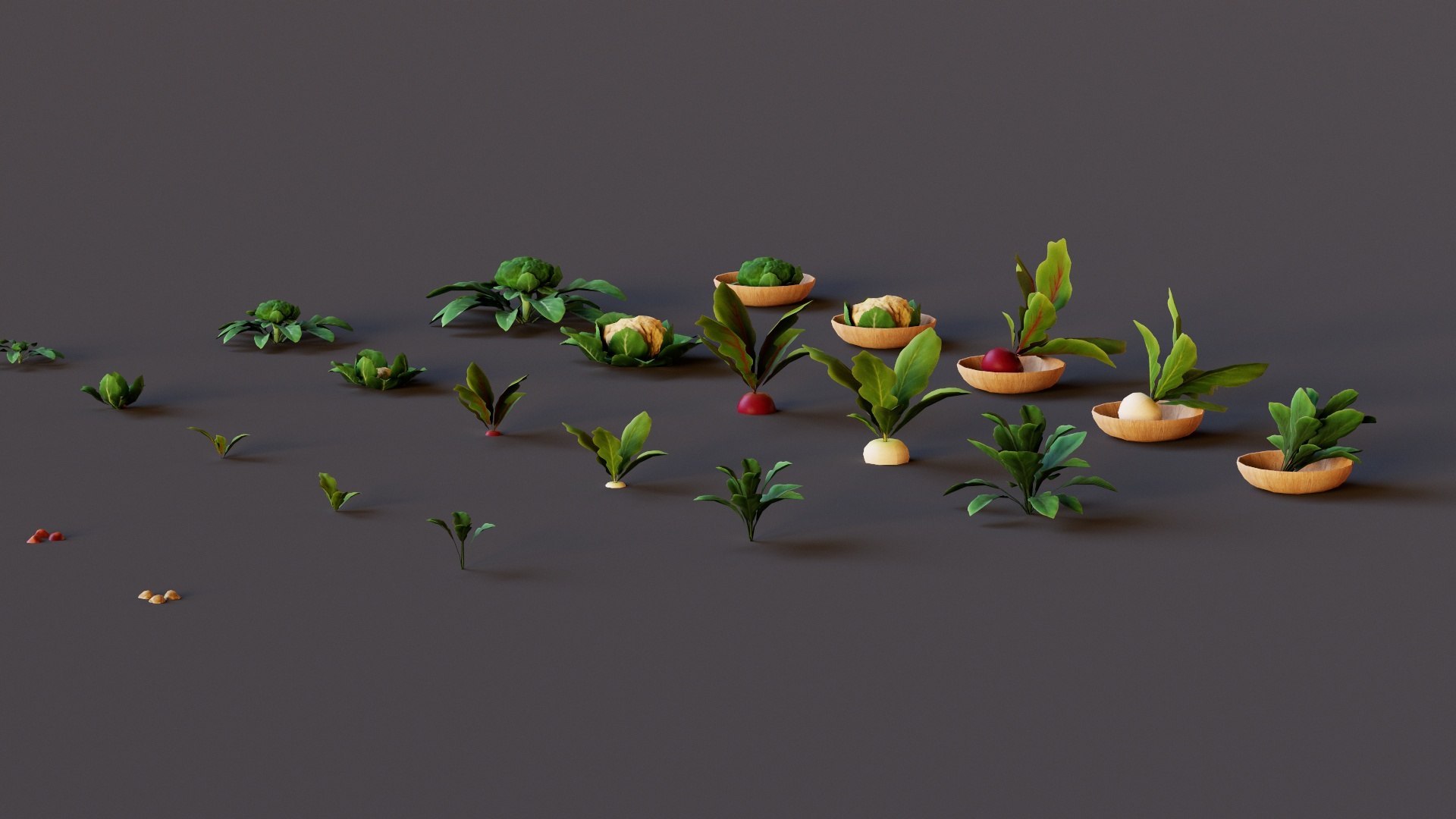 3D Model Vegetables Farm G92 - TurboSquid 1908763