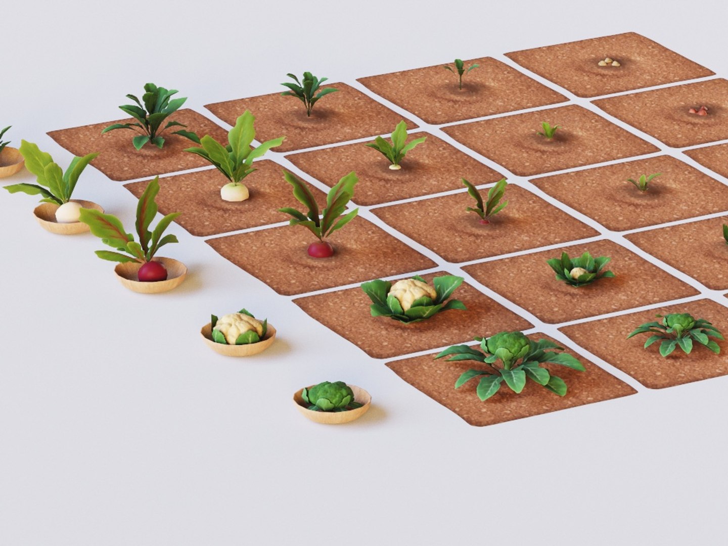 3D Model Vegetables Farm G92 - TurboSquid 1908763