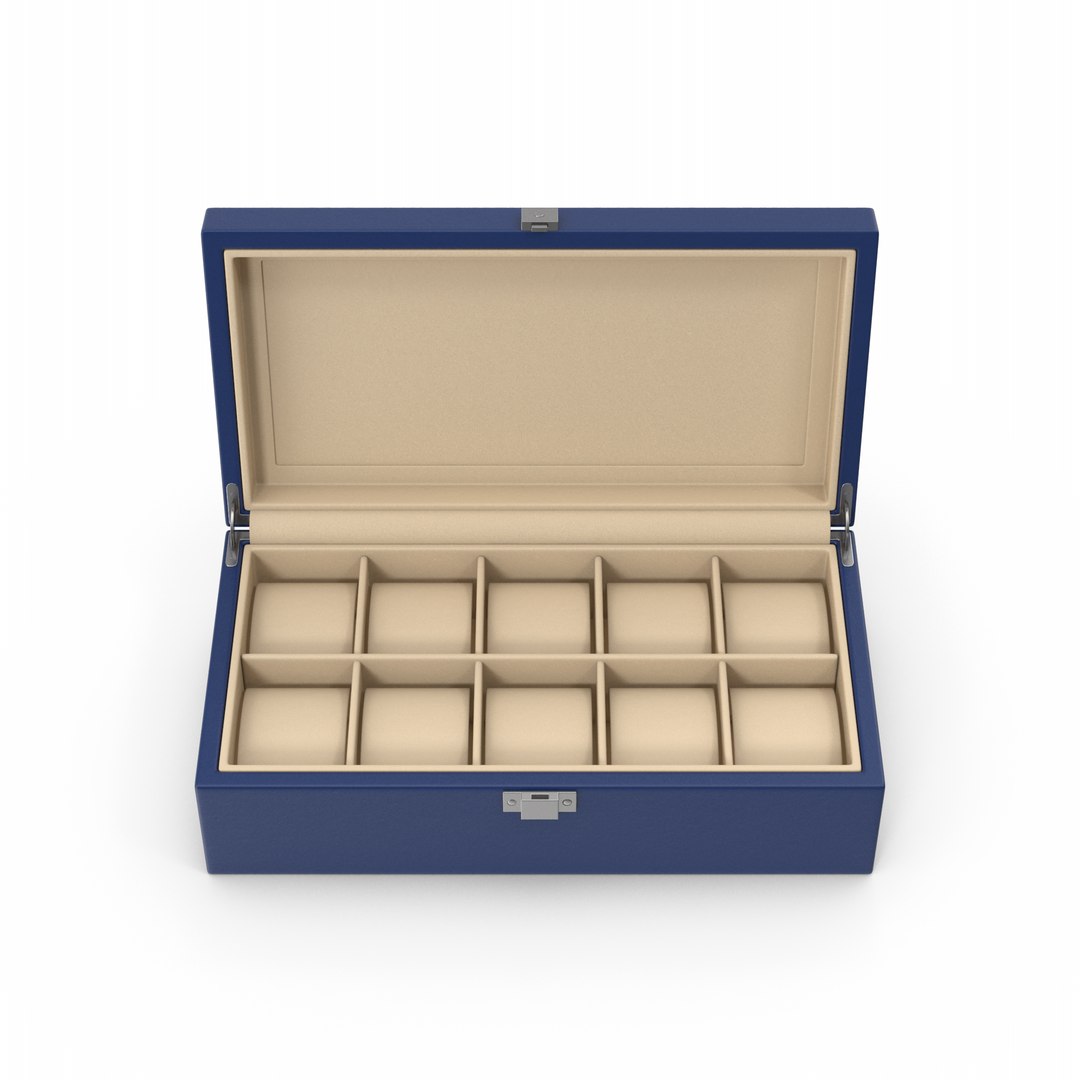 Blue Watch Box 3D Model - TurboSquid 2116615