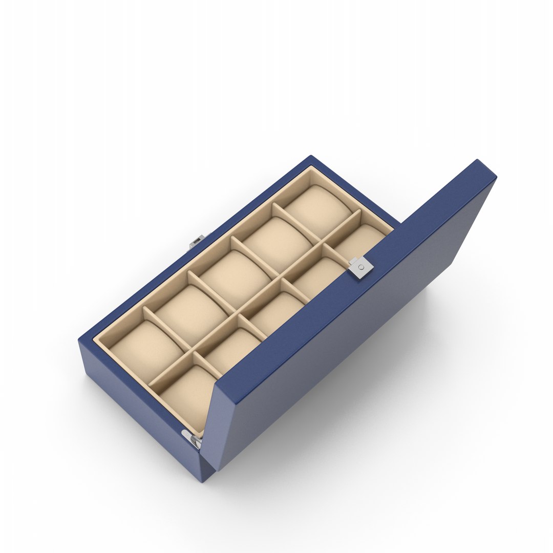 Blue Watch Box 3D Model - TurboSquid 2116615