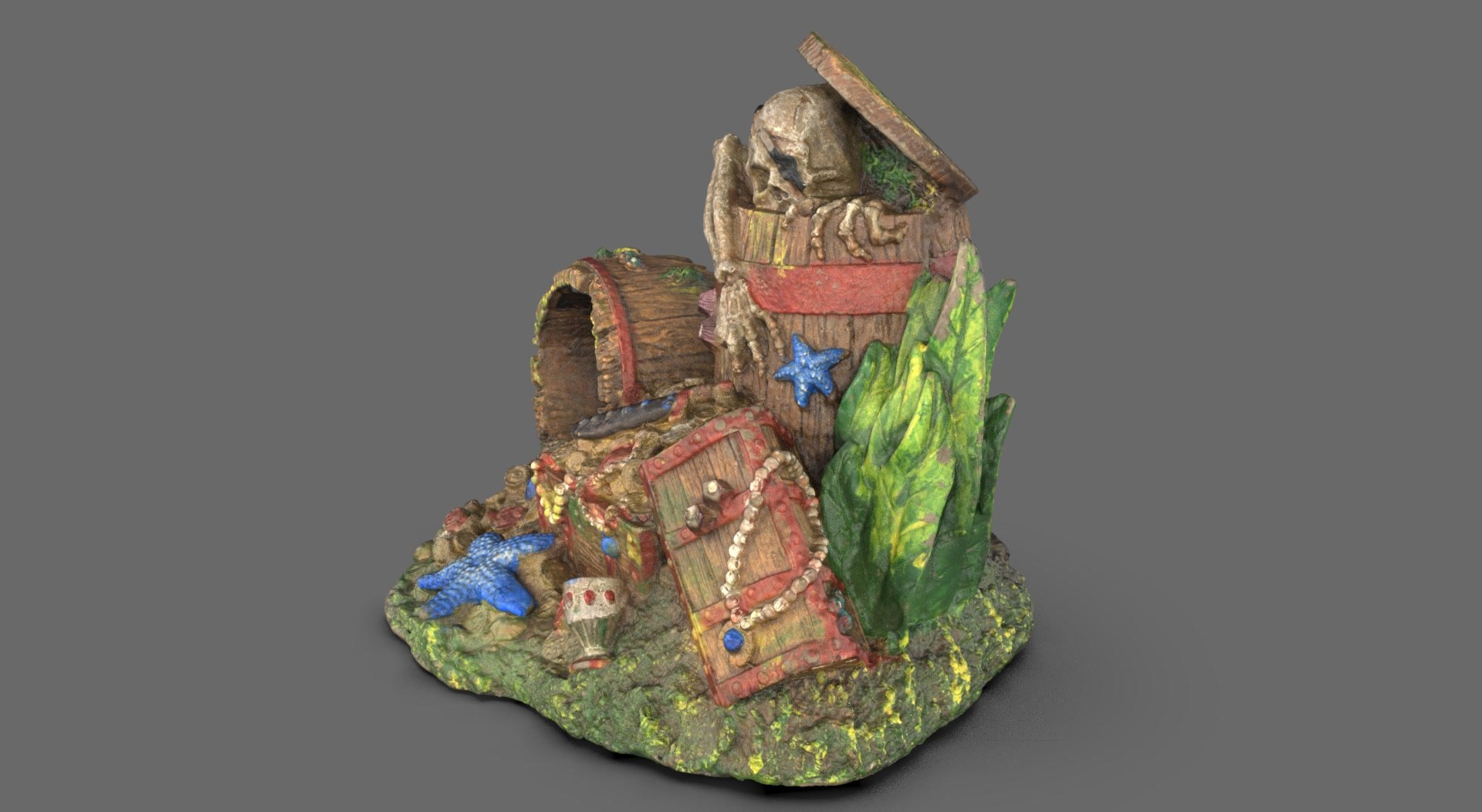 3D Shipwrecked Pirate Treasure - TurboSquid 1247987