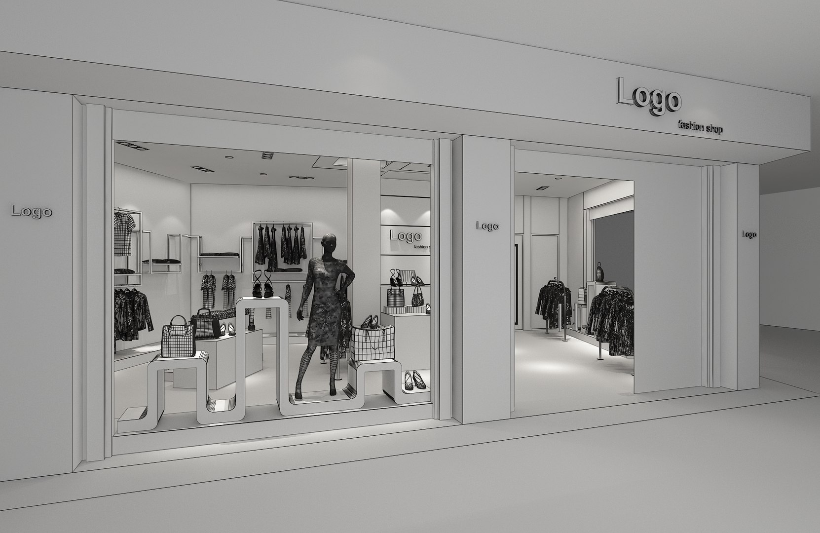 3D model Clothing Store 12 - TurboSquid 2094614