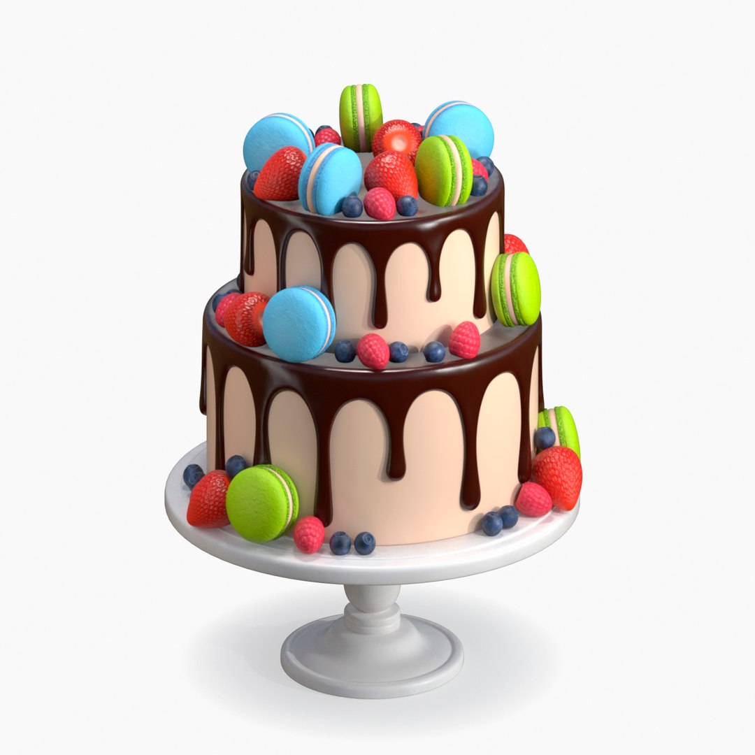 3D Cartoon cake - TurboSquid 2135112
