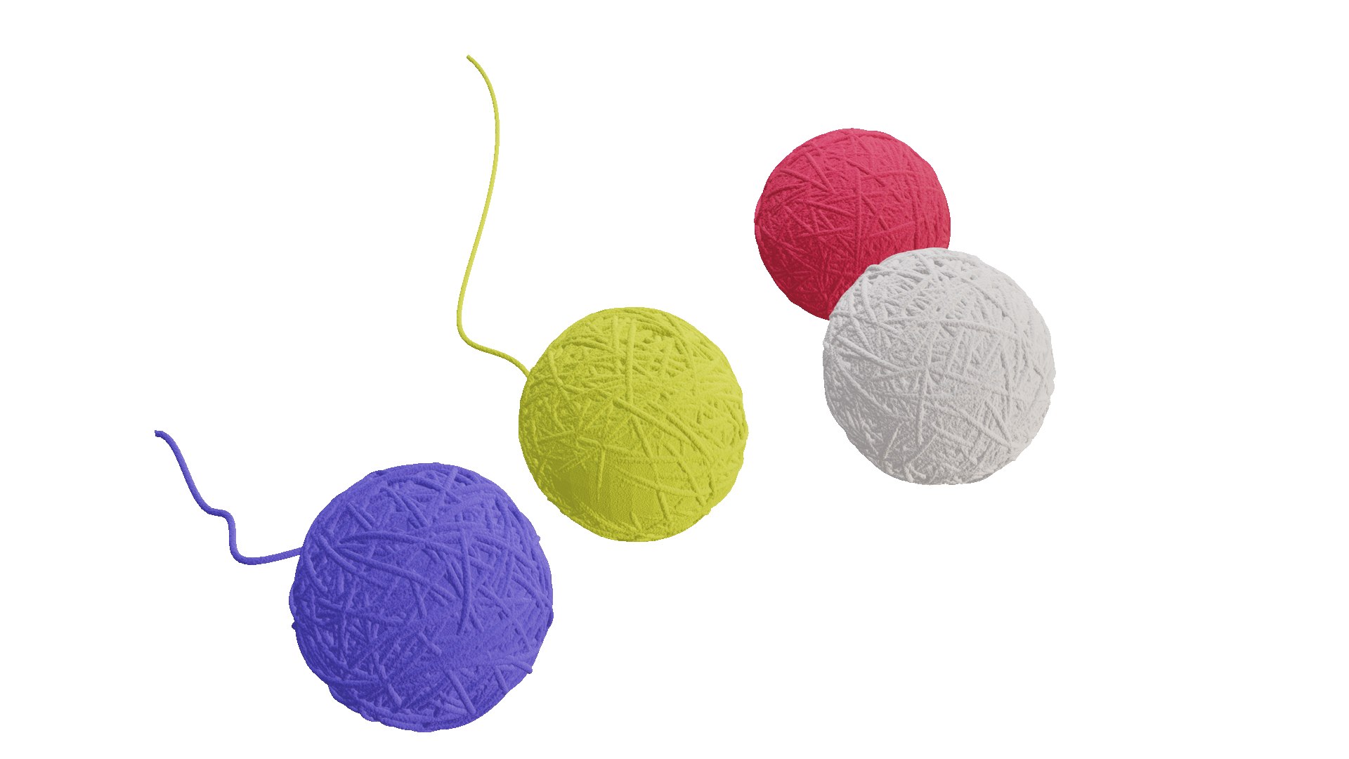 Wool Balls 3D Model - TurboSquid 2116386