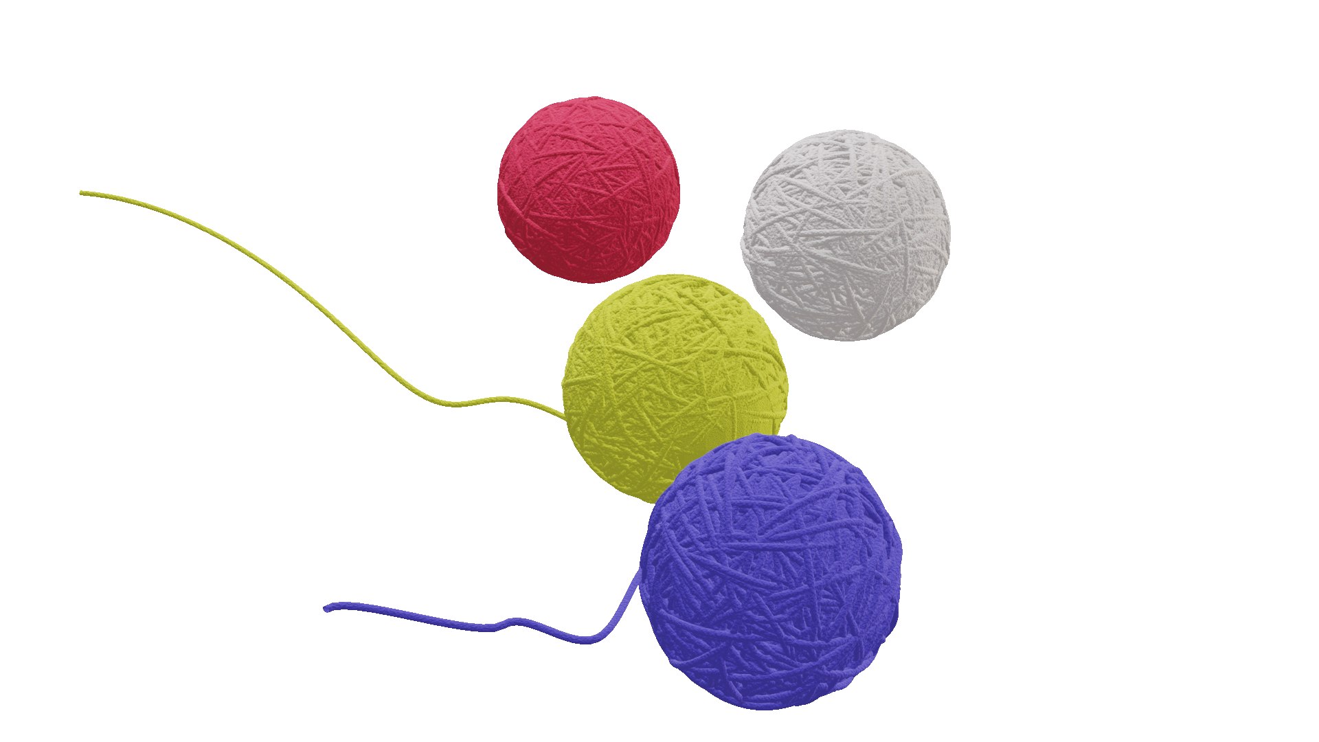 Wool Balls 3D Model - TurboSquid 2116386