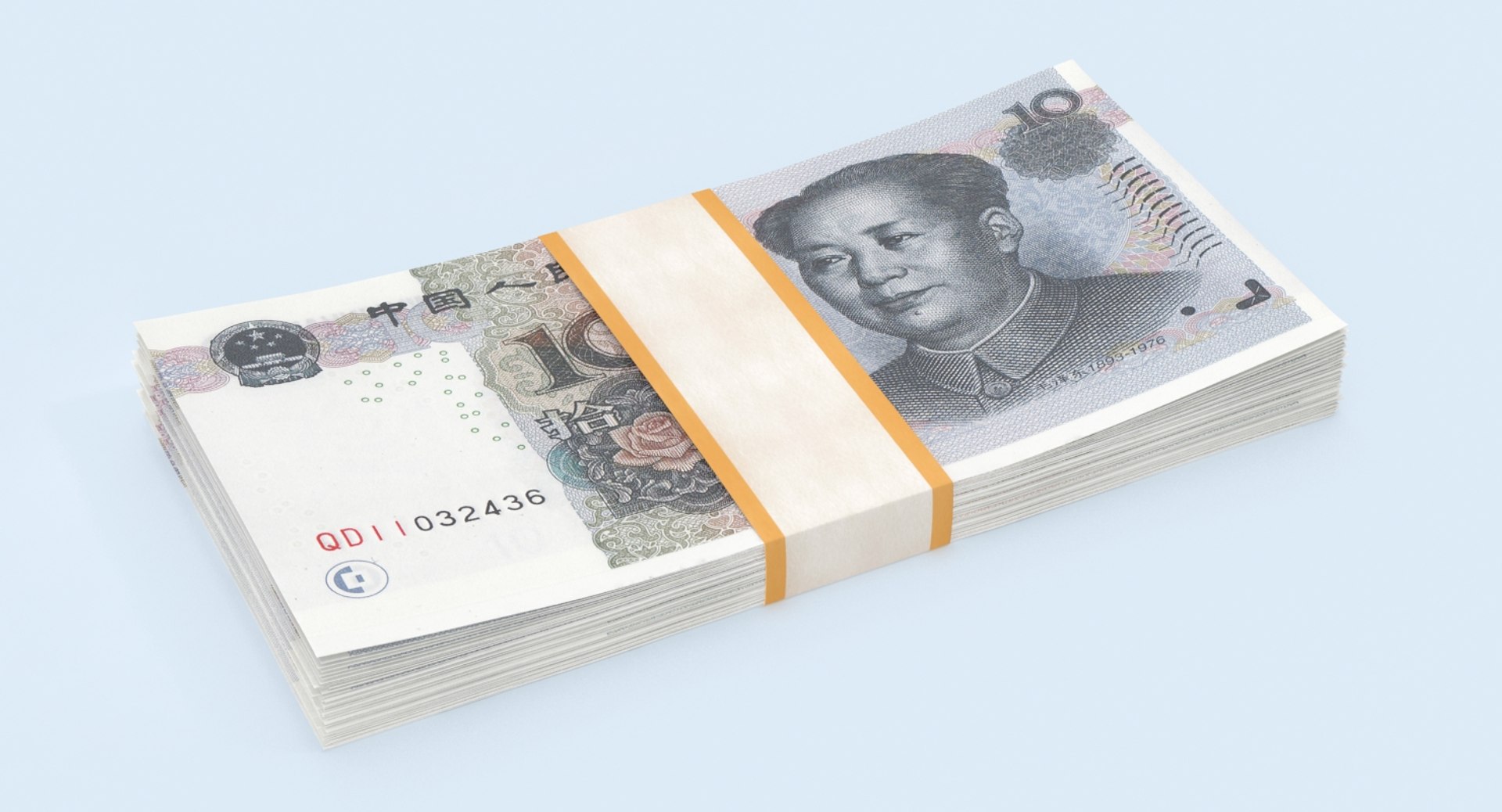 10-yuan-note---stack Model | 1144915 | TurboSquid